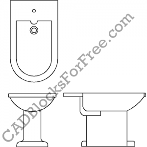 Bidet | Free AutoCAD block in DWG