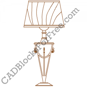 Table Lamp | Free AutoCAD block in DWG