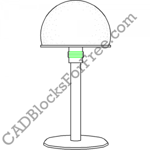 Table Lamp | Free AutoCAD block in DWG
