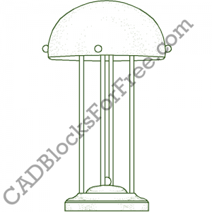 Table Lamp | Free AutoCAD block in DWG