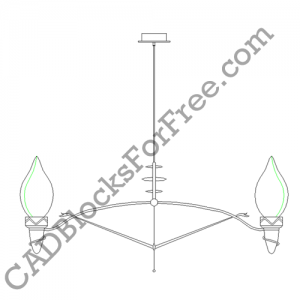 Chandelier | Free AutoCAD block in DWG