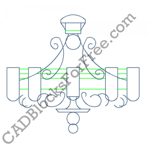 Chandelier | Free AutoCAD block in DWG