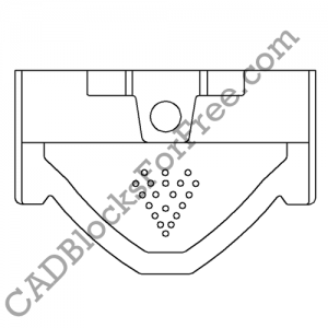Urinal | Free AutoCAD block in DWG